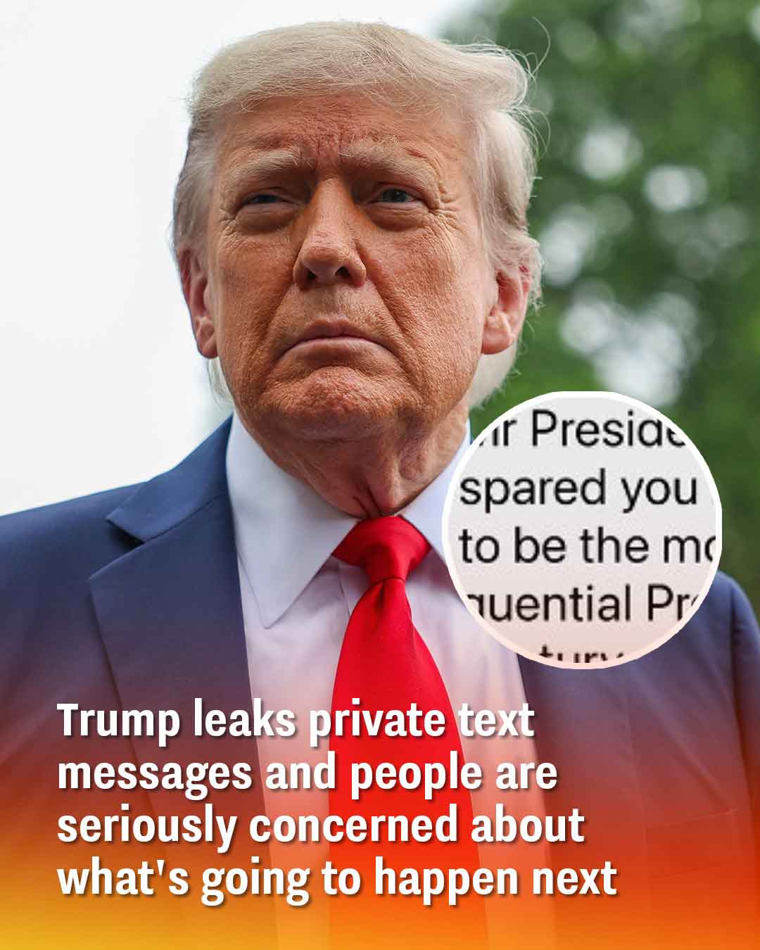 Trump leaks private text messages and people are seriously concerned ...