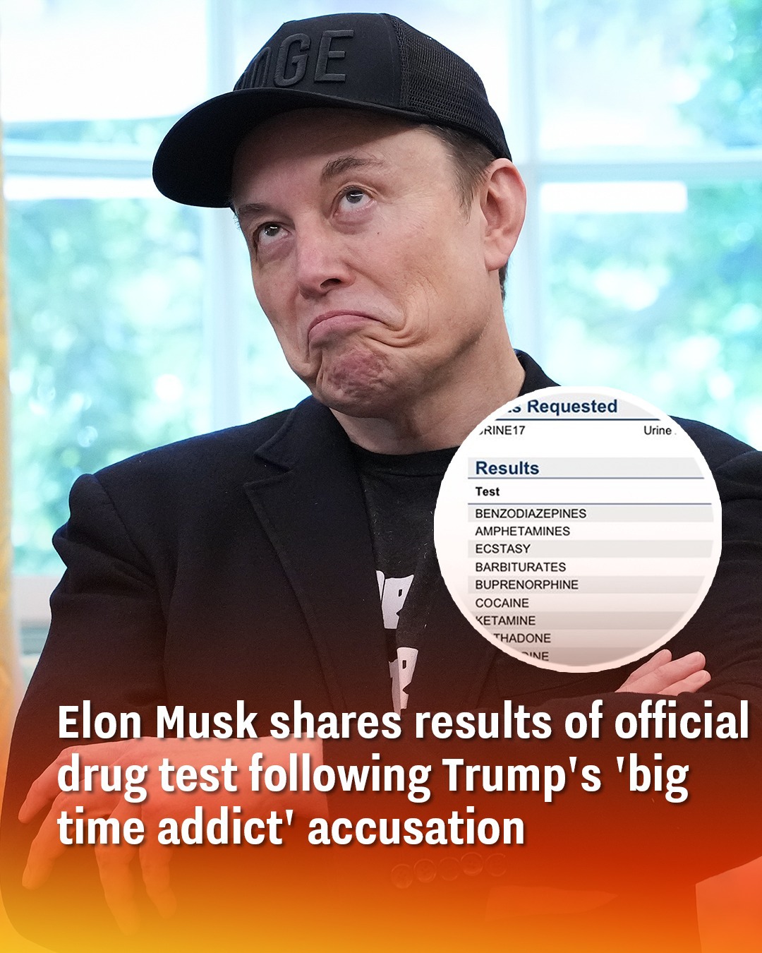 Elon Musk shares results of official drug test following Trump’s ‘big ...