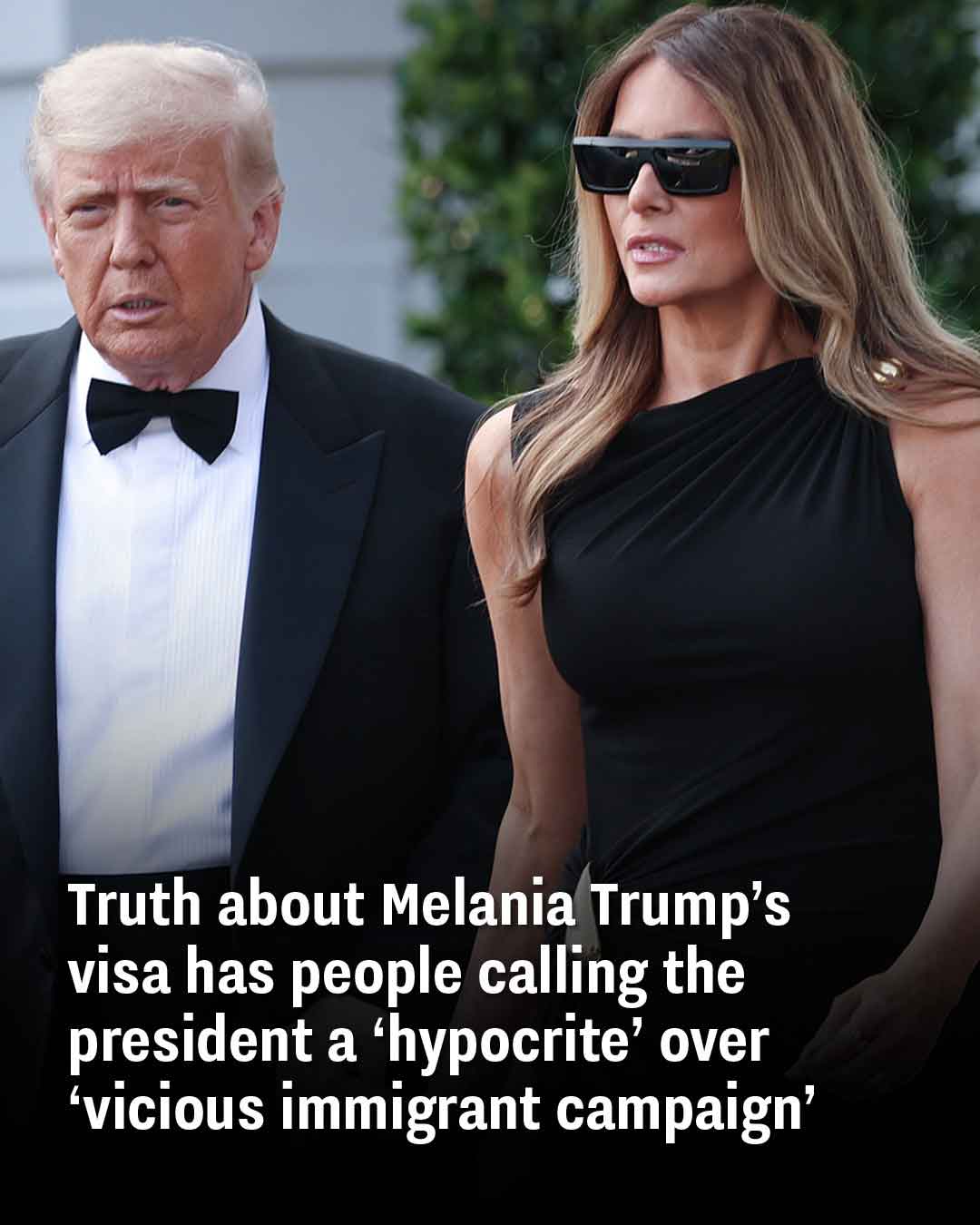 Truth about Melania Trump’s visa has people calling the president a ‘hypocrite’ over ‘vicious ...